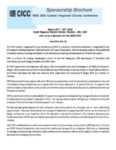 CICC2020_Sponsorship_Brochure - 2024 IEEE CICC