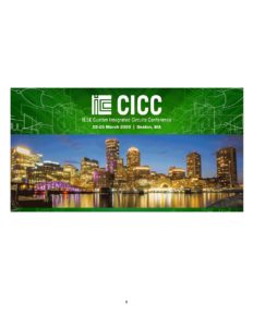 2020 IEEE CICC 3-10-20 Program - 2024 IEEE CICC