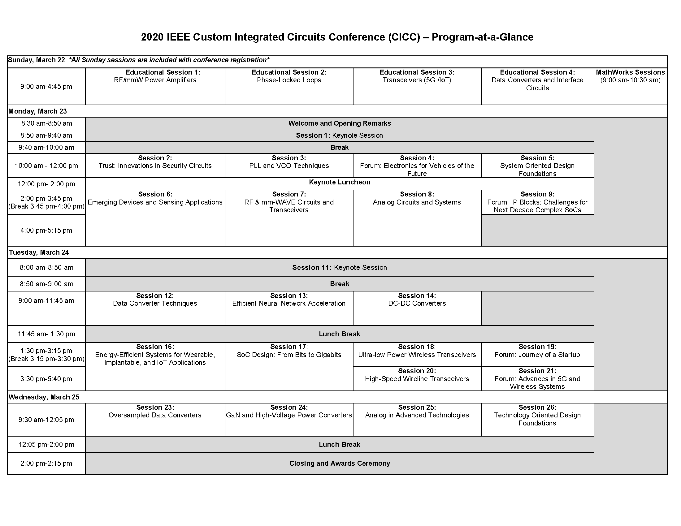 CICC 2020 PaaG 3-13-20 2020 - 2024 IEEE CICC